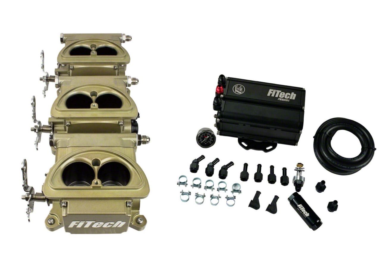 FiTech Fuel Injection Throtl Go EFI 3x2 600 HP EFI System with Force ...