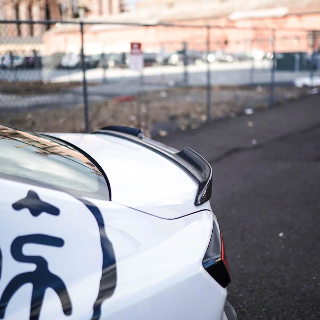 JDMuscle Throtl OEM/STI Style Duck Bill Rear Spoiler; Forged Carbon ...