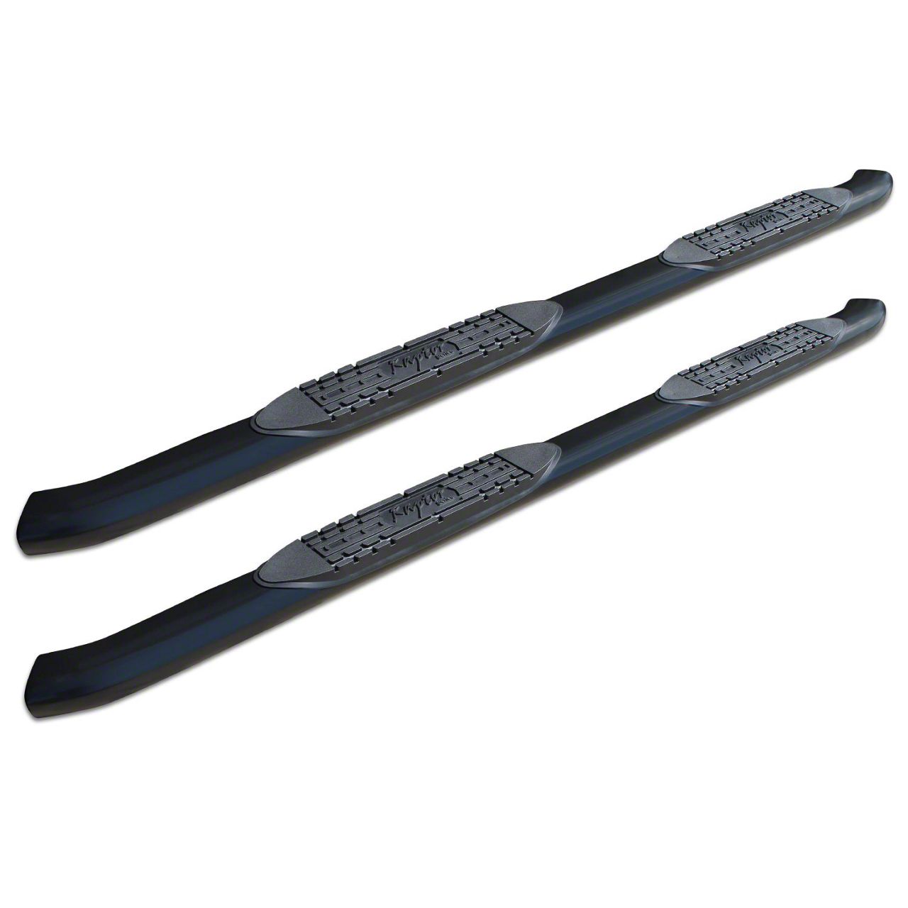 Raptor Series Throtl 4 in OE Style Curved Oval Steps Black E-Coated ...