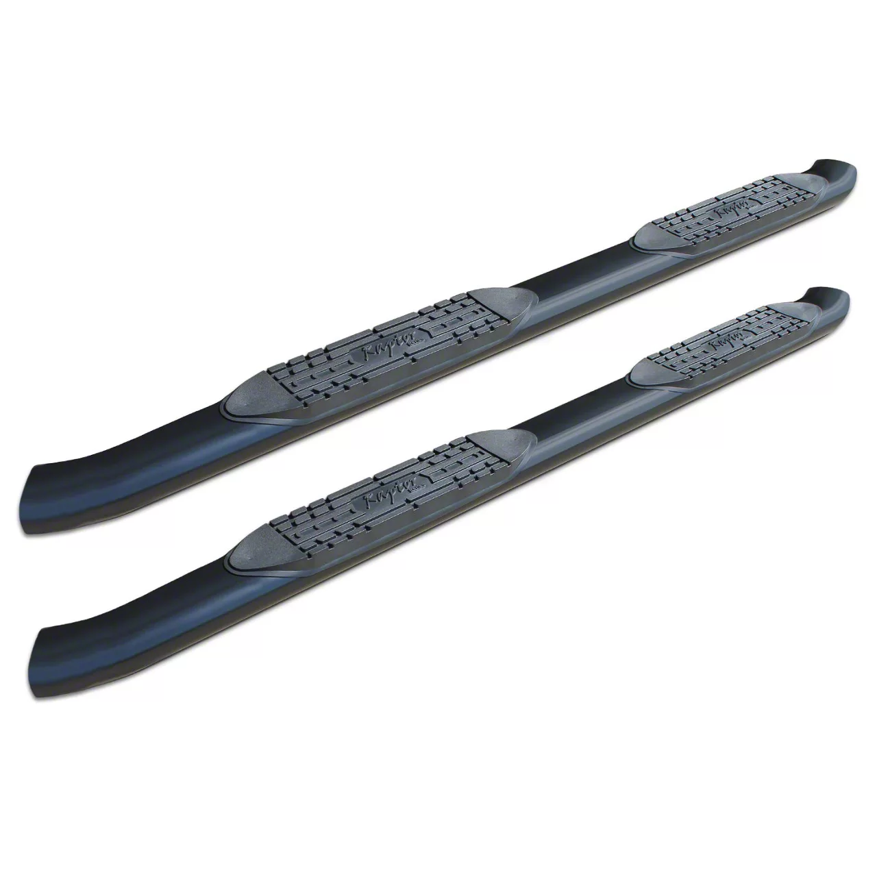 Raptor Series Throtl 5 in OE Style Curved Oval Steps Black E-Coated ...