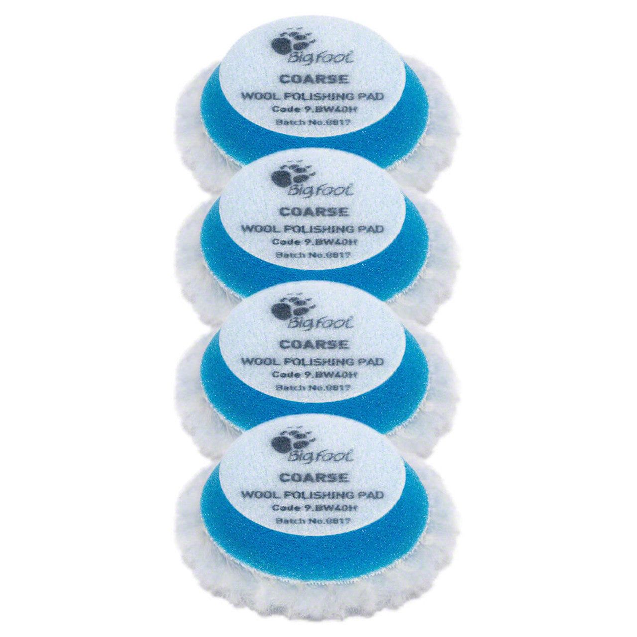 Rupes Throtl Blue Coarse Wool Pad 1.25 & 2 Inch 4-Pack TL-515487