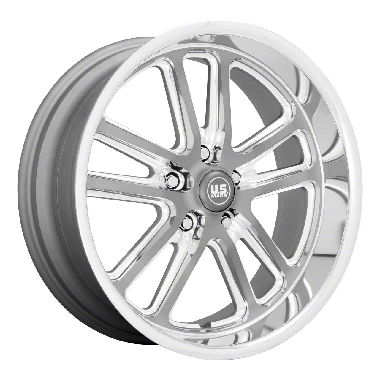 US Mag Throtl Bullet Textured Gunmetal with Milled Edges 4-Wheel Kit ...