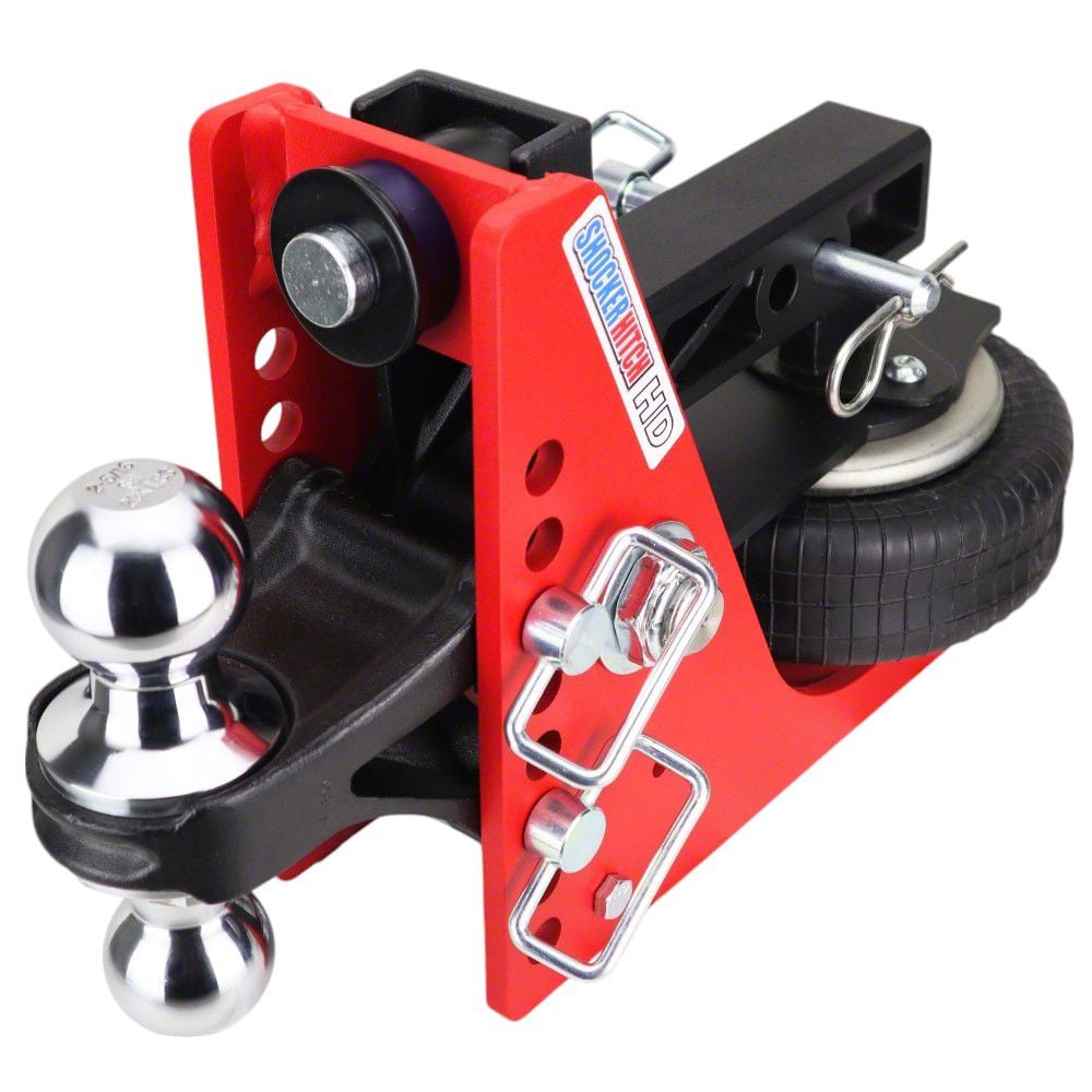 Shocker Hitch Throtl HD 20K Air Bumper Hitch and Chrome Combo Ball ...