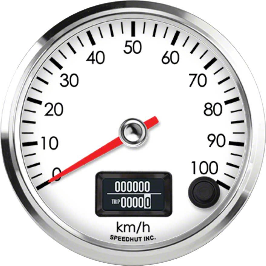 Speedhut Throtl Legacy Series 3-3/8-Inch GPS Speedometer; 100 KM/H R3 ...