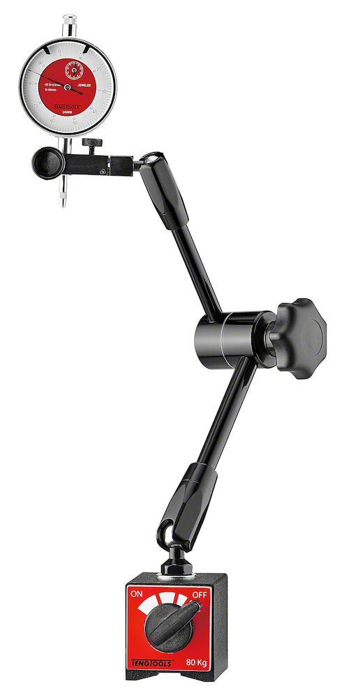 Teng Tools Throtl Dial Gauge with Magnetic Stand; 0-25mm DGMM