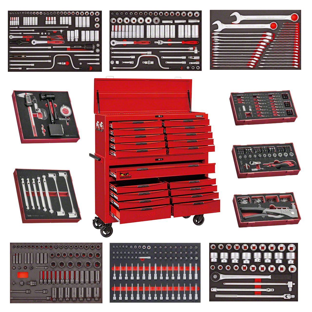 Teng Tools Throtl Ultimate Monster Mega Master Tool Kit in EVA Foam ...