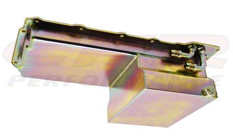 Throtl Chevy LS Oil Pan with 90-Degree -10AN Fittings; 7-Quart Capacity ...