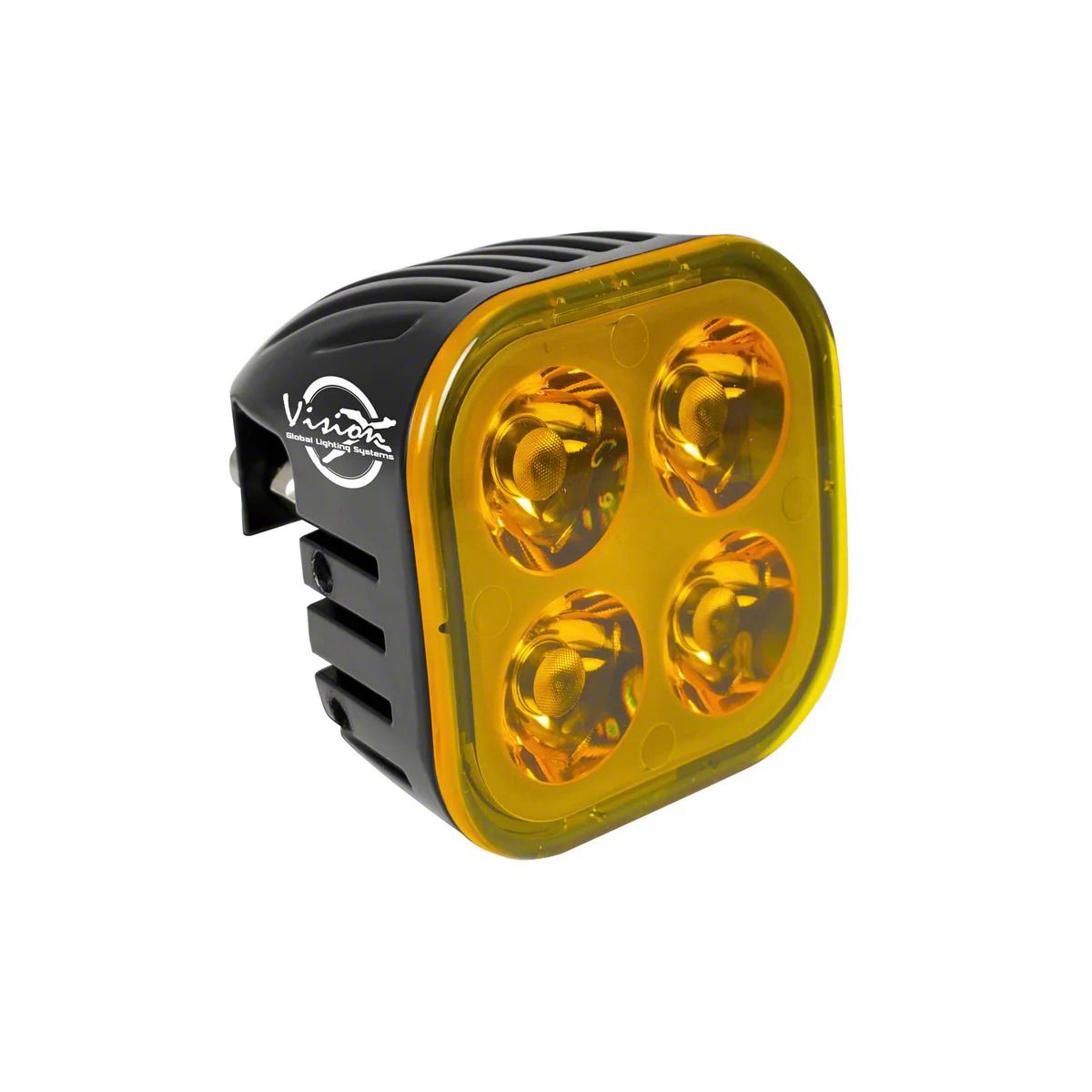 Vision X Throtl Unite Series LED Module Pod; Blackout Amber; Spot Beam ...
